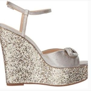 Jessica Simpson | Shoes | Jessica Simpson Amella Gold Wedge Sandal Nib ...